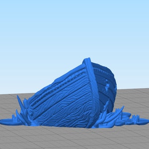 Dnd Sunken Boat Ship Wreck Swamp Tabletop Scatter Terrain Pathfinder ...