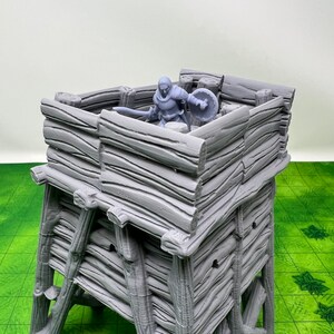 Dnd Primitive Watchtower Sentinel Tower Guard War Battle Fort Fortress ...