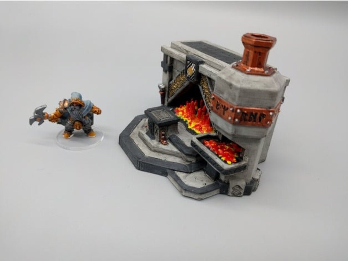 Dnd Dwarf Dwarven Forge Blacksmith Shop Weapons and Armor Tabletop ...