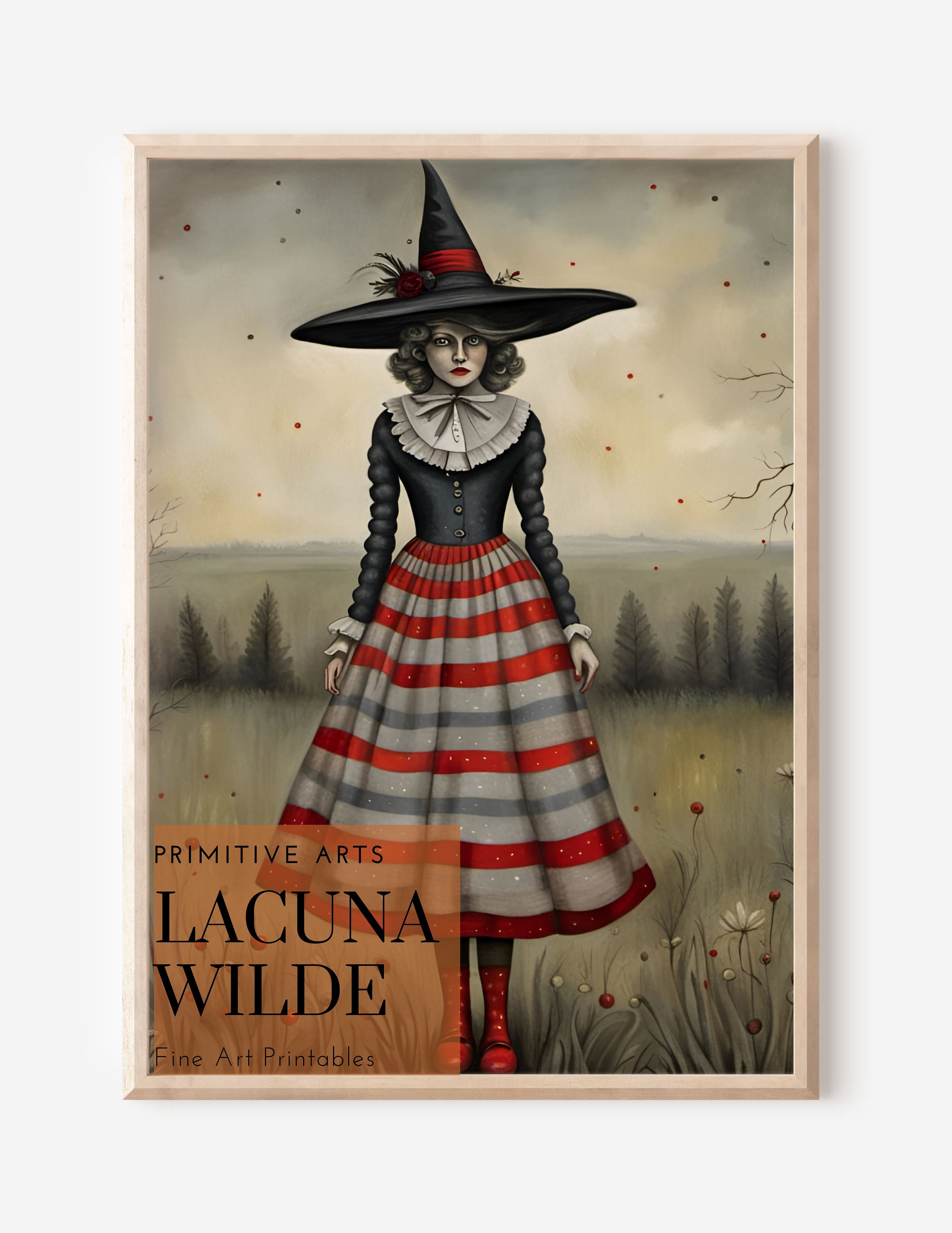 Printable Wall Art Witch Art Print Download Fine Halloween Art Print ...