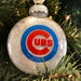 Chicago Cubs Christmas Ornament, Cubs Christmas Ornament, Glitter ...