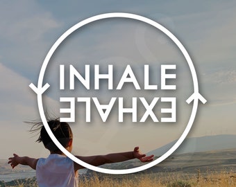 Inhale Exhale Decals, Inhale Exhale Room Decor, Yoga Wall Decals ...