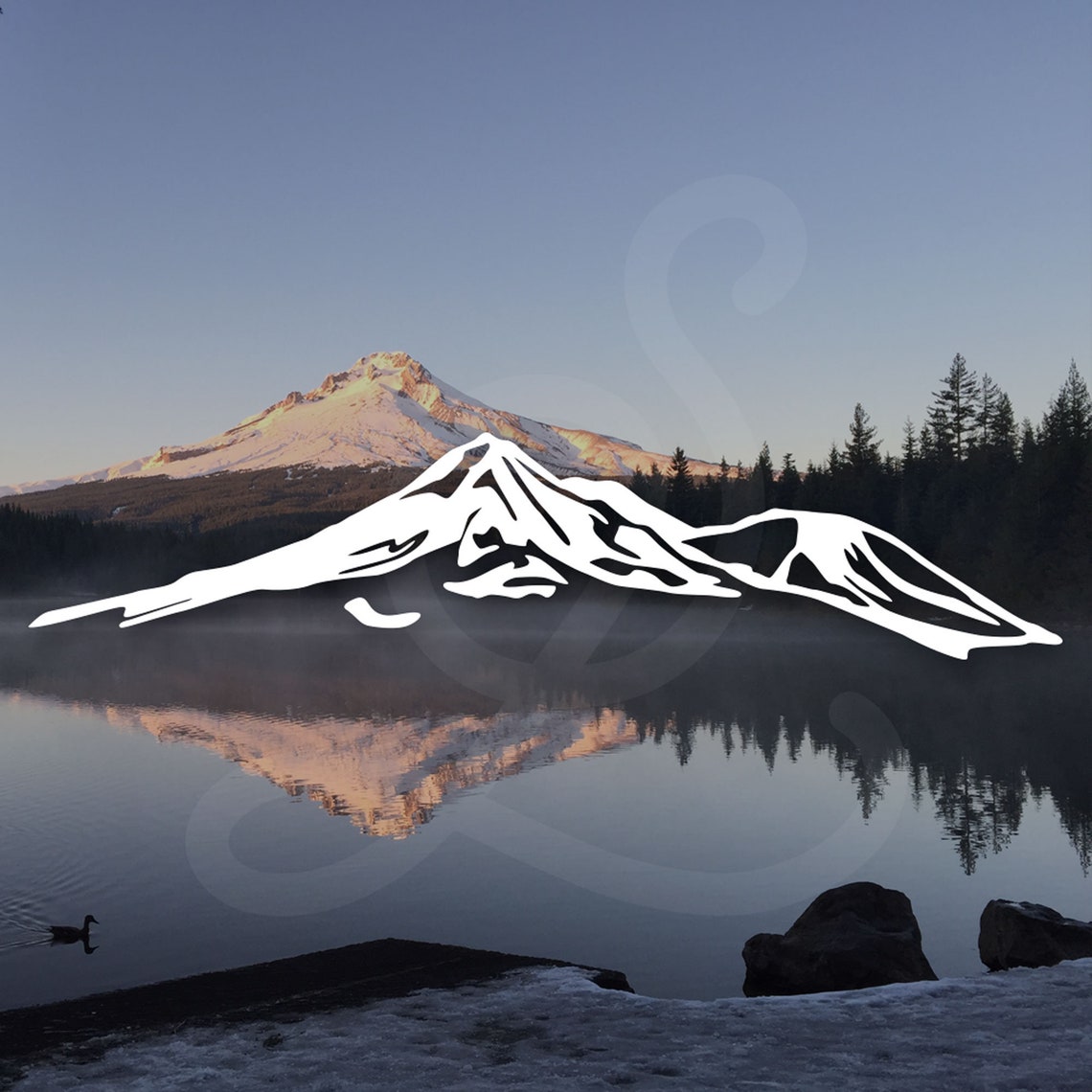 California Mount Shasta Decal. Vinyl Decal Only. for Car Windows, Over ...