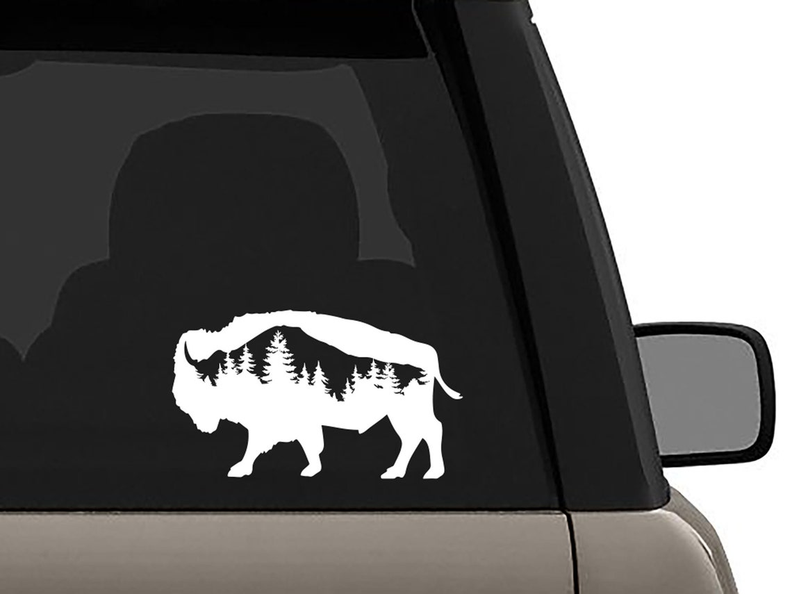 Adventure Bison Decal Buffalo Mountain Decal. Decal Only. for - Etsy