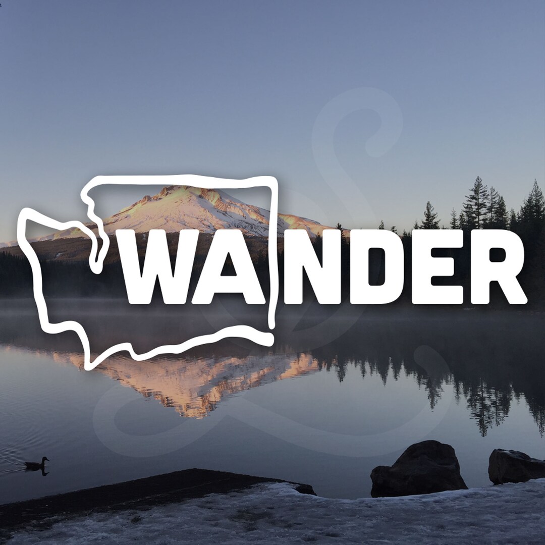 Washington WANDER PNW Decal. Vinyl Decal Only. Personalize Car Windows ...