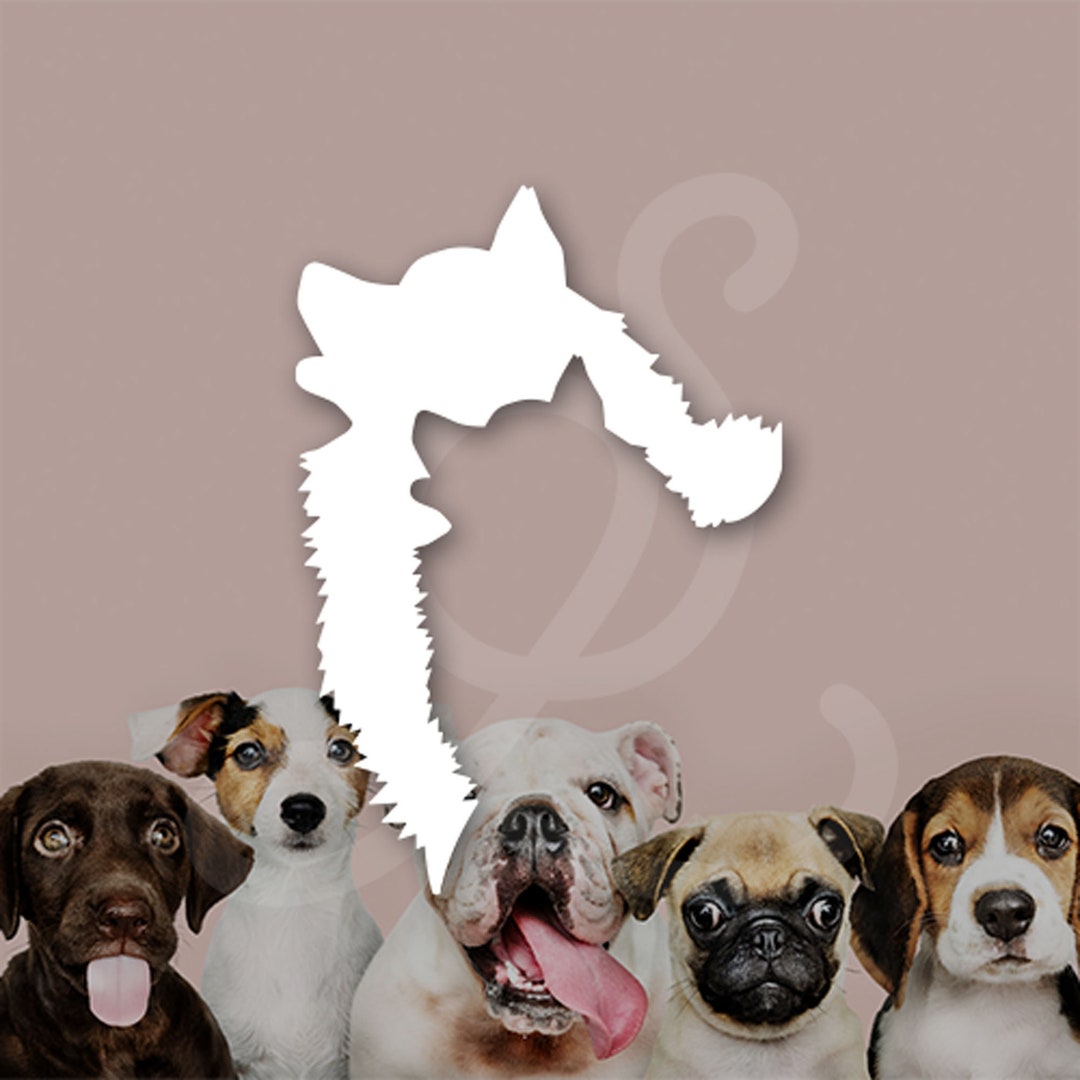 Dog Silhouette American Eskimo Dog Decal. Vinyl Decal Only. Personalize ...