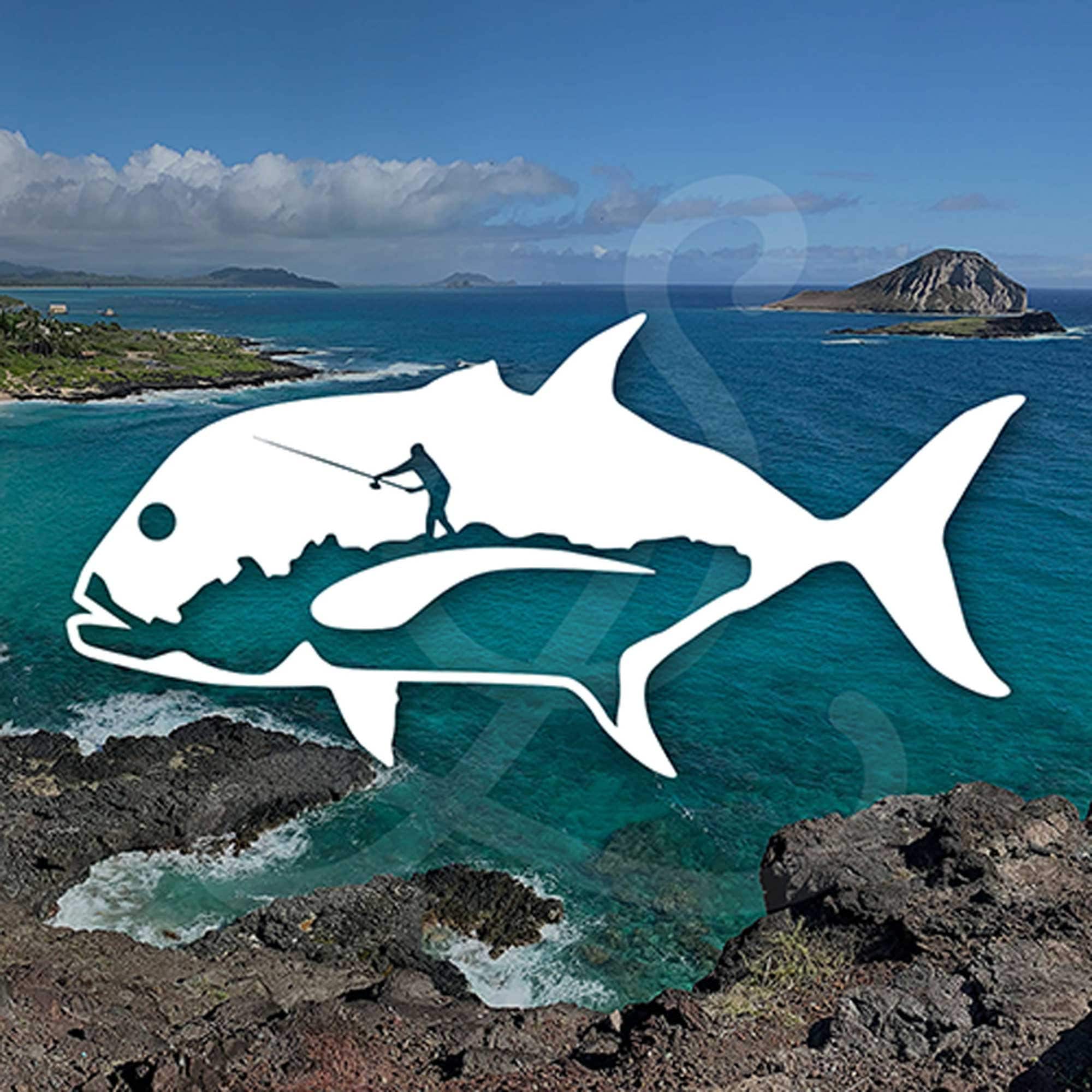 Fishing Ulua Decal Trevally Decal. Decal Only. for Car - Etsy