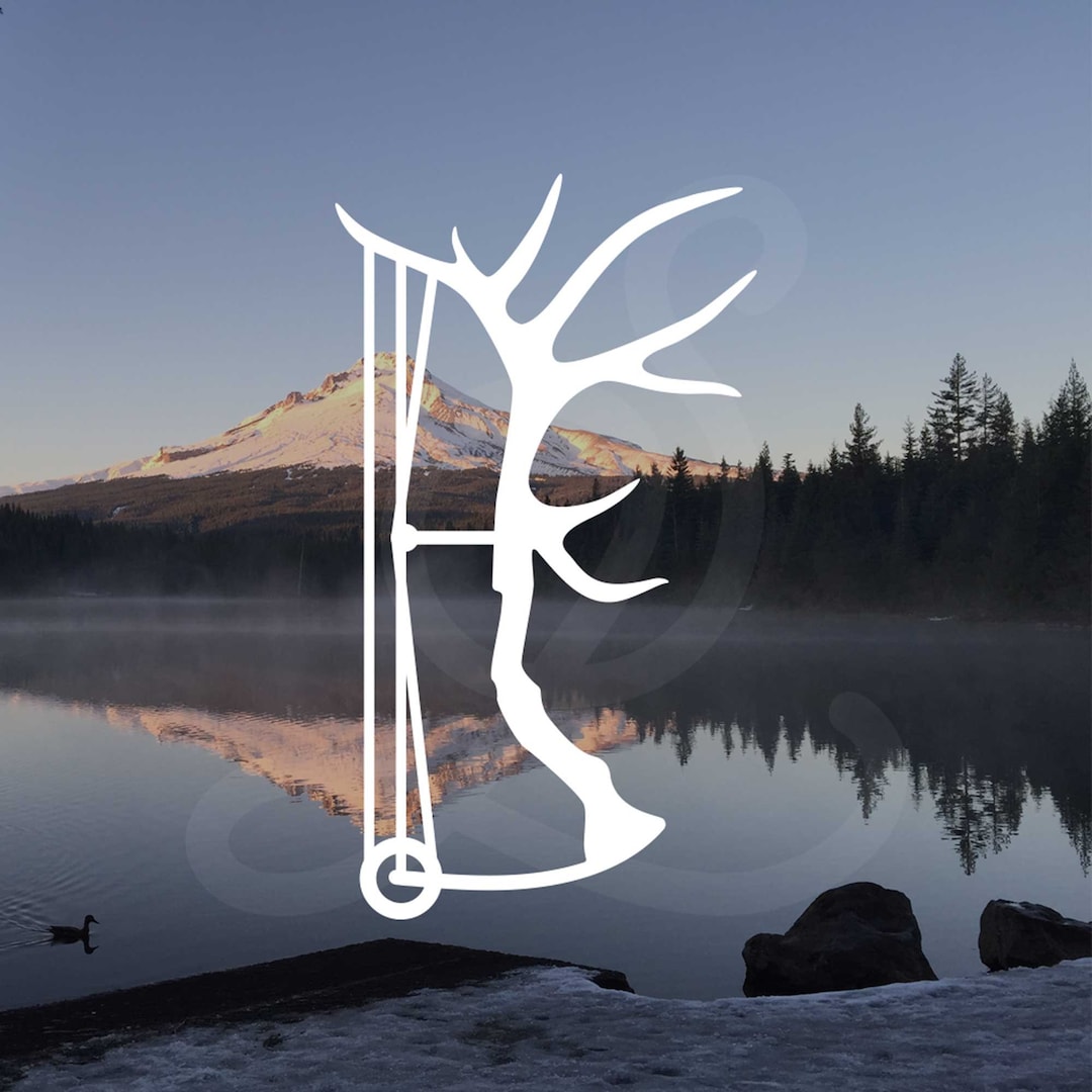 Compound Bow Hunting Antlers Decal - Style A. Vinyl Decal Only. for ...