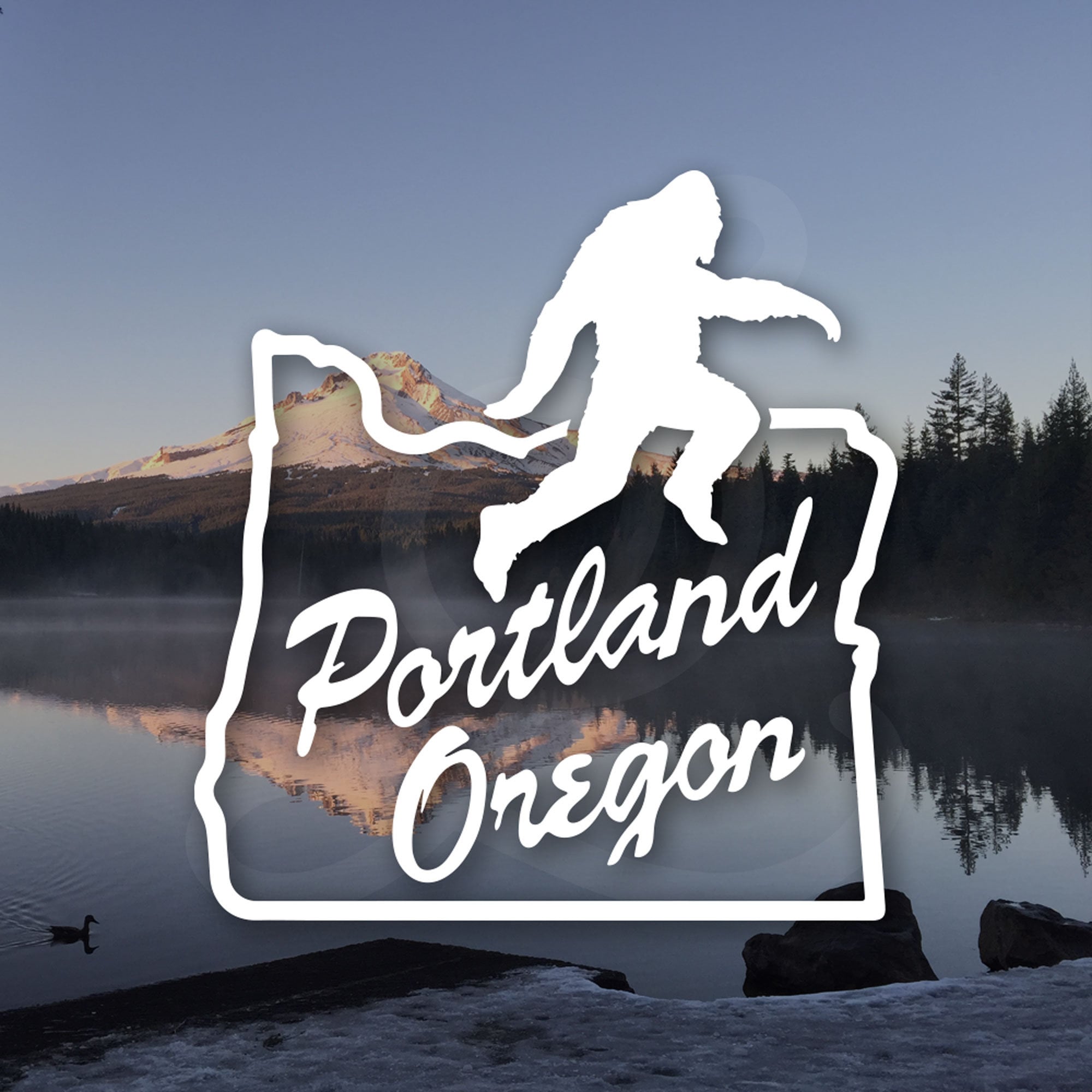 Sasquatch Decal Iconic Welcome to Portland Oregon Sign PNW - Etsy