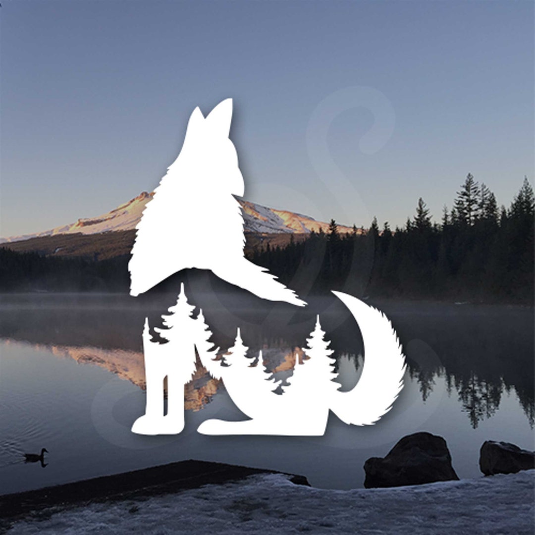 Adventure Wolf Decal. Vinyl Decal Only. for Car Windows, Side Doors ...