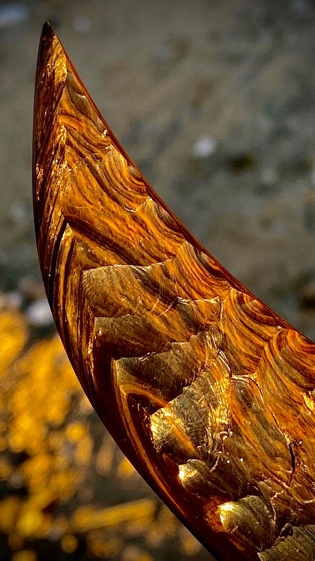 Dragon Glass Dagger Ritual Cord Cutting Knife From Knapped Velvet Sheen ...