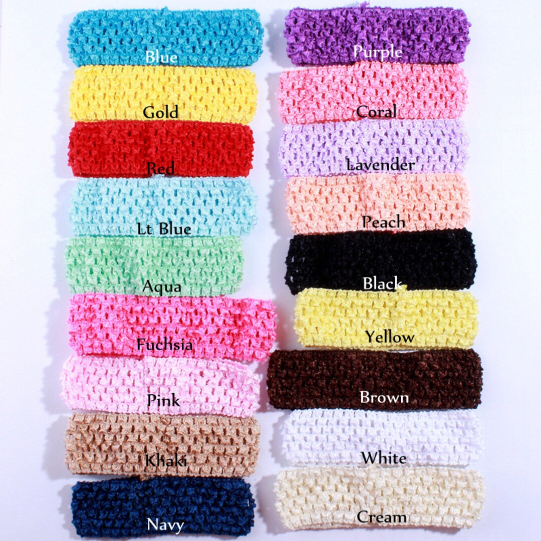 Wholesale 20 PCS 4CM Fashion Crochet Elastic Band for Hair Accessories ...