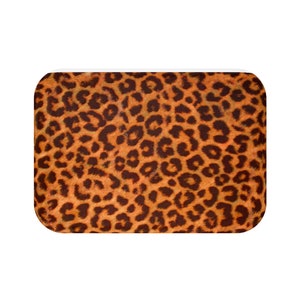 Leopard Print Bath Mat - Animal Print Bath Mat - Etsy