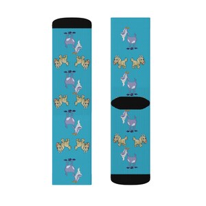 Blue Billy Goat Sublimation Socks - Etsy