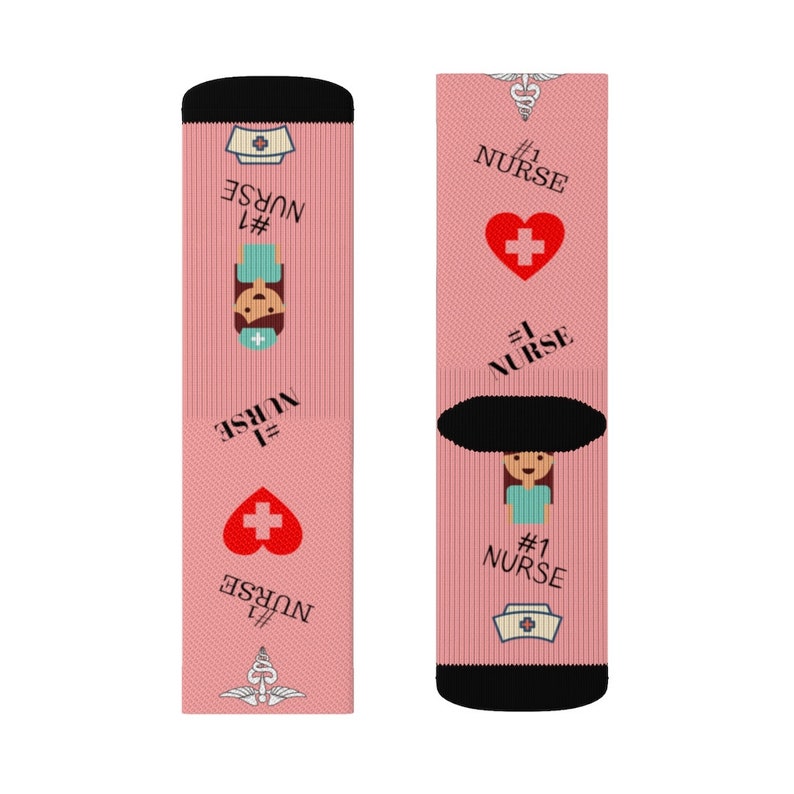 Pink Nurse Socks – #1 Nurse Gift, Sublimated Print - Etsy