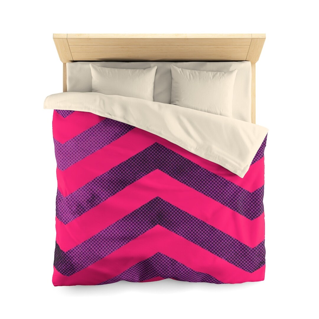 Chevron Microfiber Duvet Cover - Etsy