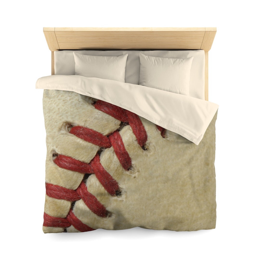 Baseball Seams Stitches Duvet Cover - Baseball Room - Baseball Theme ...