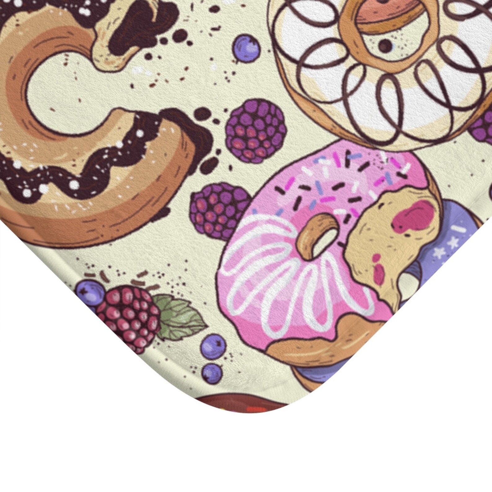 Donut Themed Bath Mat Loves Donuts Donuts Bath Mat | Etsy