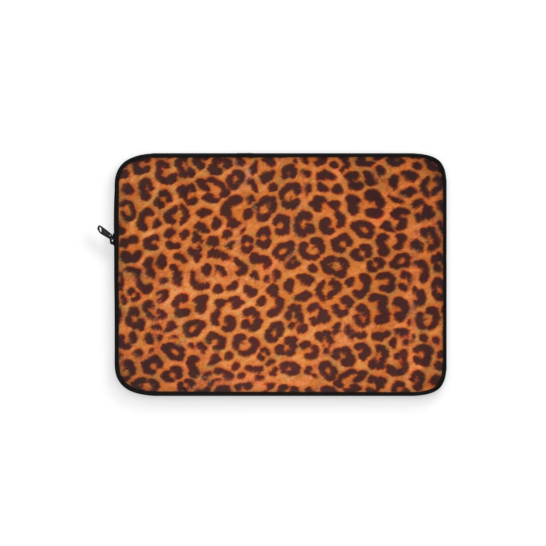 Leopard Print Laptop Case - Animal Print - Stylish Laptop Bag - Laptop ...