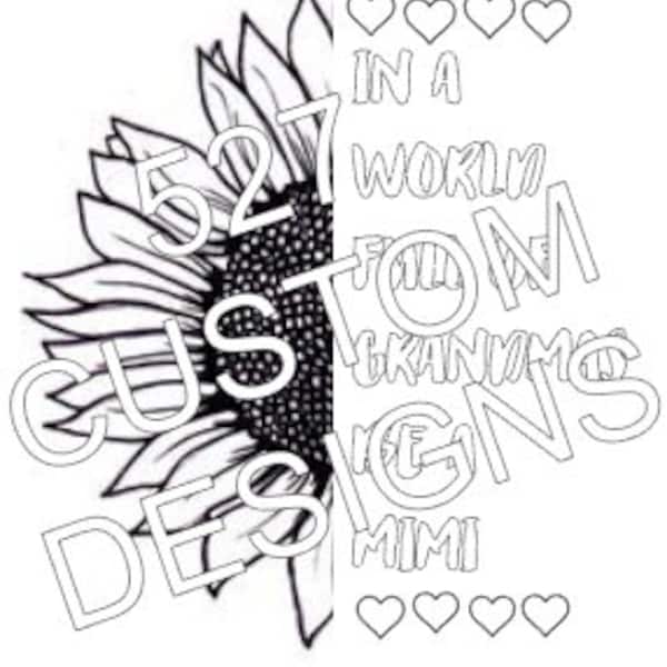 Mimi Coloring Pages - Etsy