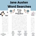 Jane Austen Word Search Puzzles - Etsy