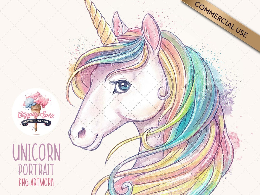 Unicorn Clipart PNG, Unicorn PNG Illustration, Watercolor Unicorn Clip ...