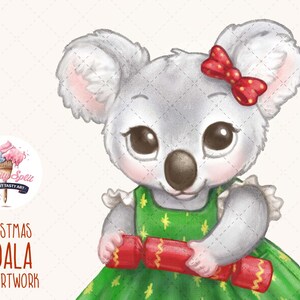 Cute Australian Christmas Koala Clipart, Aussie Christmas Clip Art ...