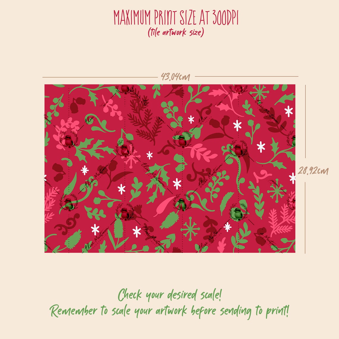 Australian Christmas Digital Papers Seamless Pattern | Gingerbread ...