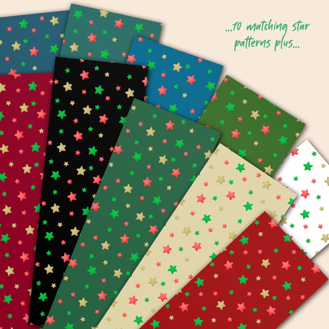 Australian Christmas Seamless Pattern Clip Art Cute | Etsy