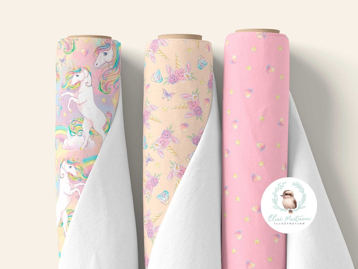 Rainbow Unicorn Seamless Pattern, Digital Paper (digital Download) - Etsy