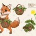 Cute Fox Clipart, Woodland Clipart, Fox Illustrations, Fox Clip Art ...