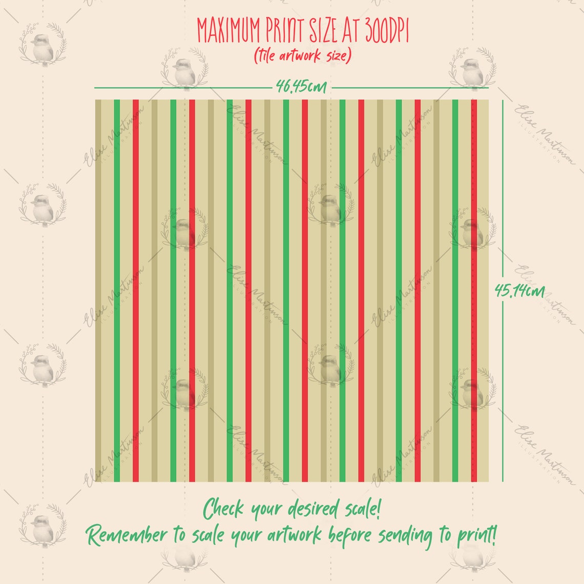 Australian Christmas Seamless Pattern | Clip Art | Cute Australian ...