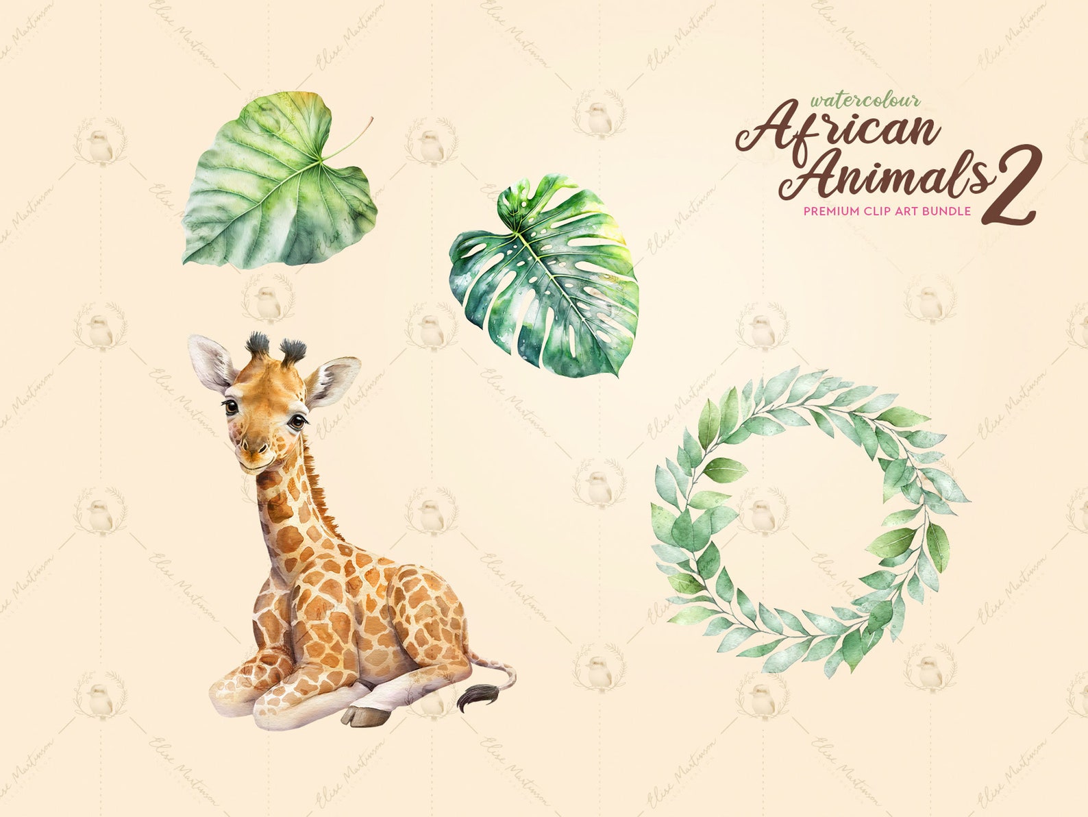 Safari Animal Clipart | African Animals | Detailed & High Quality ...