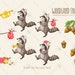 Woodland Animals Clipart Bundle Fall Cute Hand Drawn Clipart - Etsy