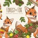 Cute Fox Clipart, Woodland Clipart, Fox Illustrations, Fox Clip Art ...