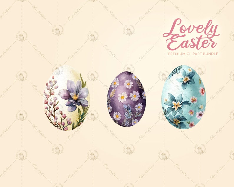 Easter Clipart Watercolor Easter Bunny Clip Art for Easter - Etsy