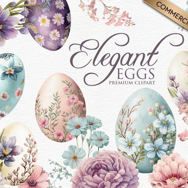 Easter Egg Clipart - Etsy