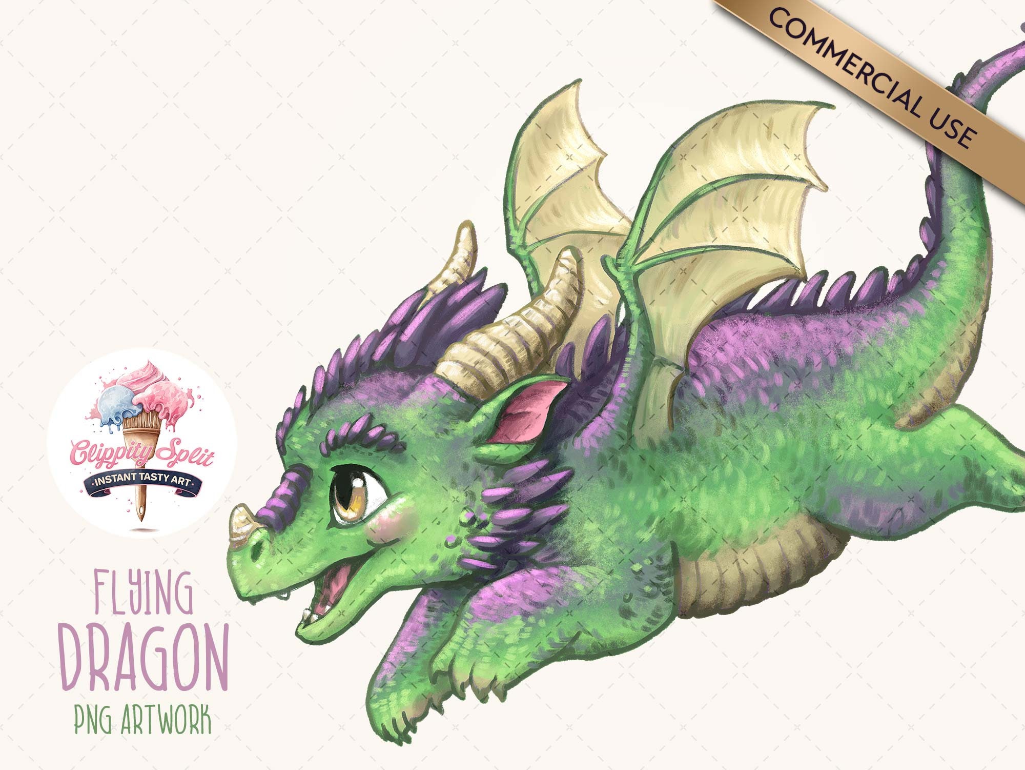 Flying Dragon Line Art