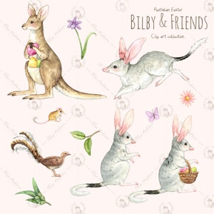 Australian Easter Bilby Clip Art Digital Download | Cute Australian ...