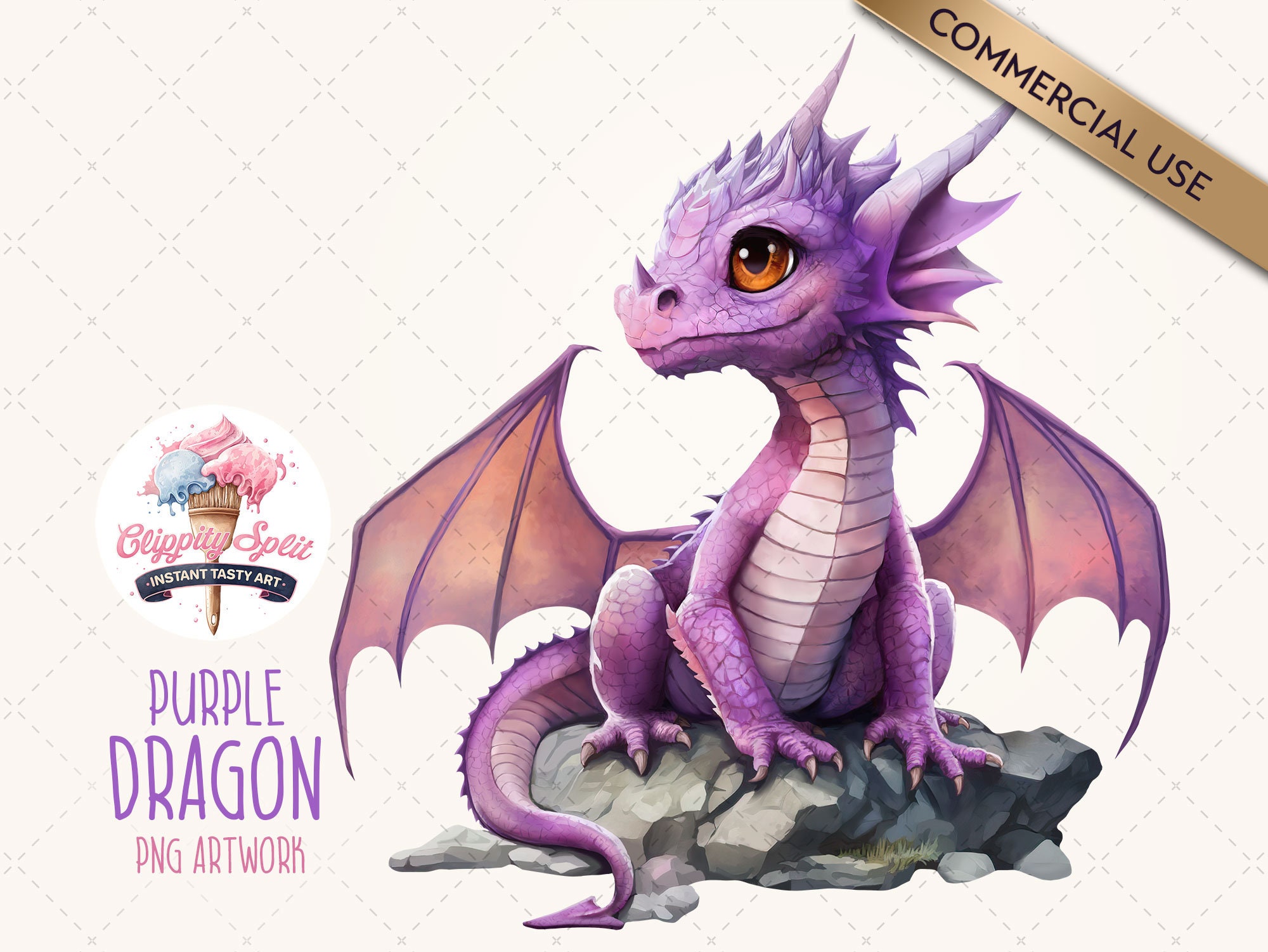 Cute Purple Dragons
