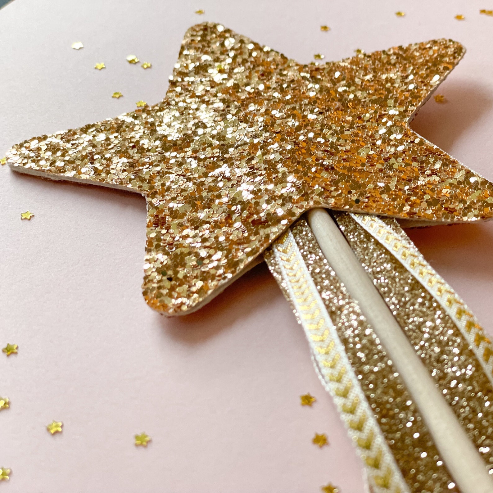 Storytelling Gold Glittered Princess Wand for Princess Story Time ...