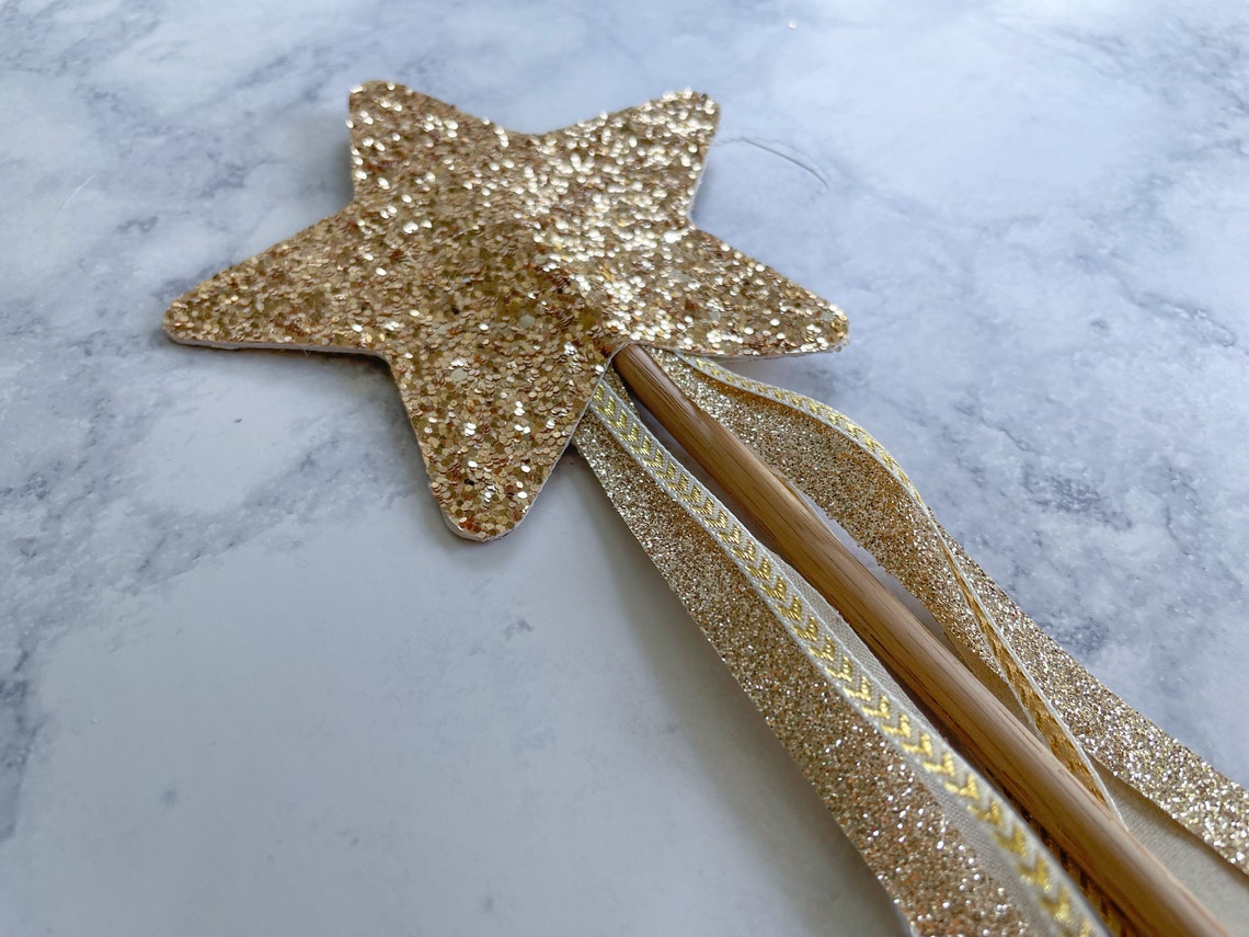 Storytelling Gold Glittered Princess Wand for Princess Story Time ...