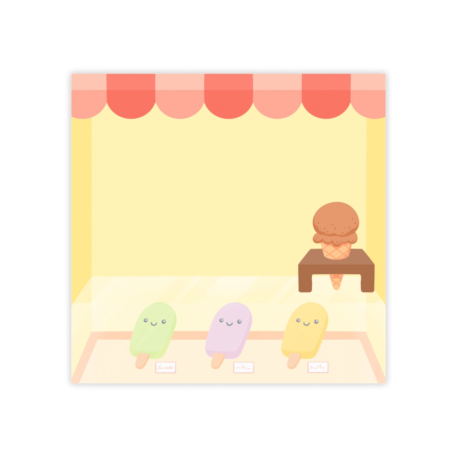 Ice Cream Parlor - Post-it® Note Pads - Etsy
