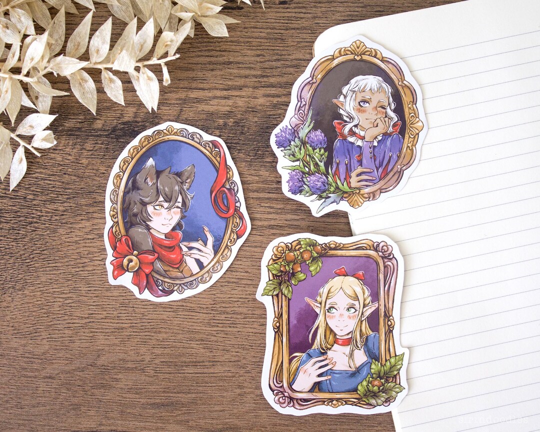 Dungeon Meshi Stickers | Izutsumi, Thistle, Marcille Stickers ...