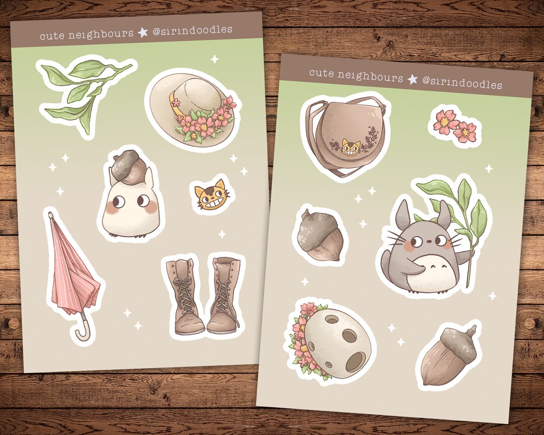 Cute Neighbors From the Forest Planner Stickers | Anime Sticker Sheet ...
