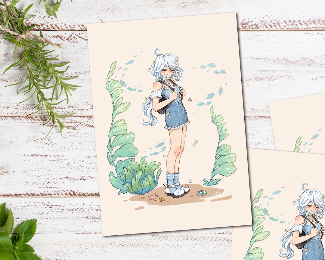 Furina Art Print Genshin Impact Fanart Art Print - Etsy
