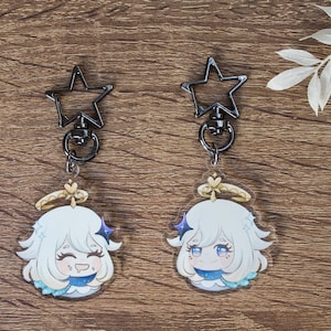 Paimon | Genshin Impact | Cute Double-sided Acrylic Keychain - Etsy