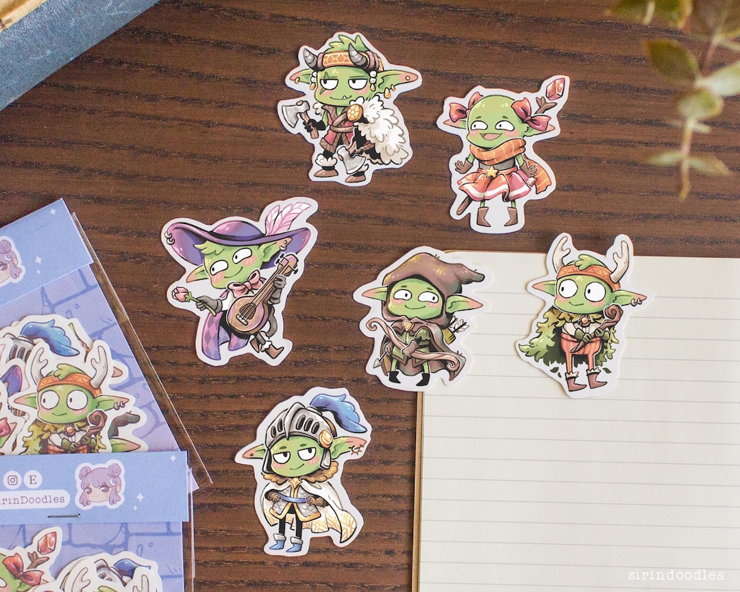 Goblin Mini Heroes | Cute Goblin Stickers | Dungeons and Dragons ...