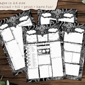 D&D Character Sheet - Necromancer - Custom Character Sheets - Fillable ...