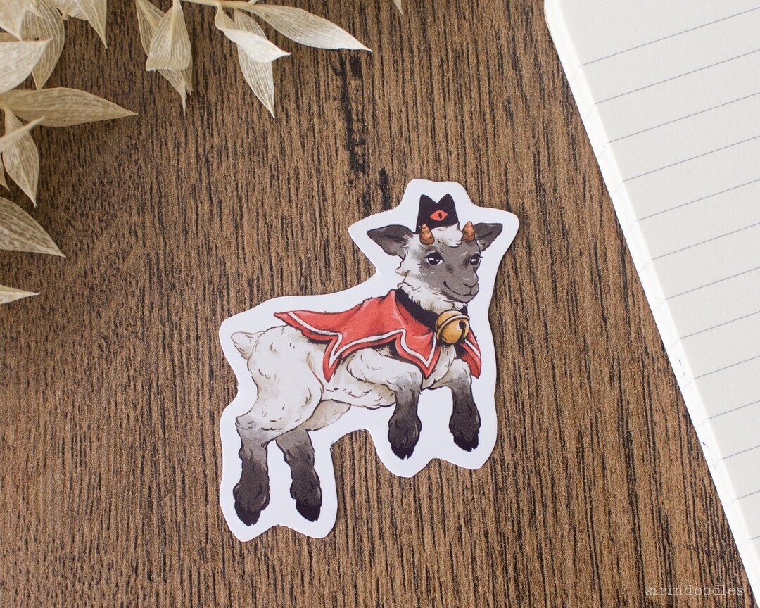 Cult of the Lamb Cute Game Sheep Cult of the Lamb Sticker - Etsy
